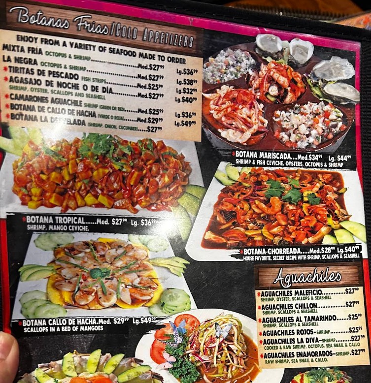 La Mojarra Loca Grill Restaurant Menu – Delicious Mexican Seafood ...